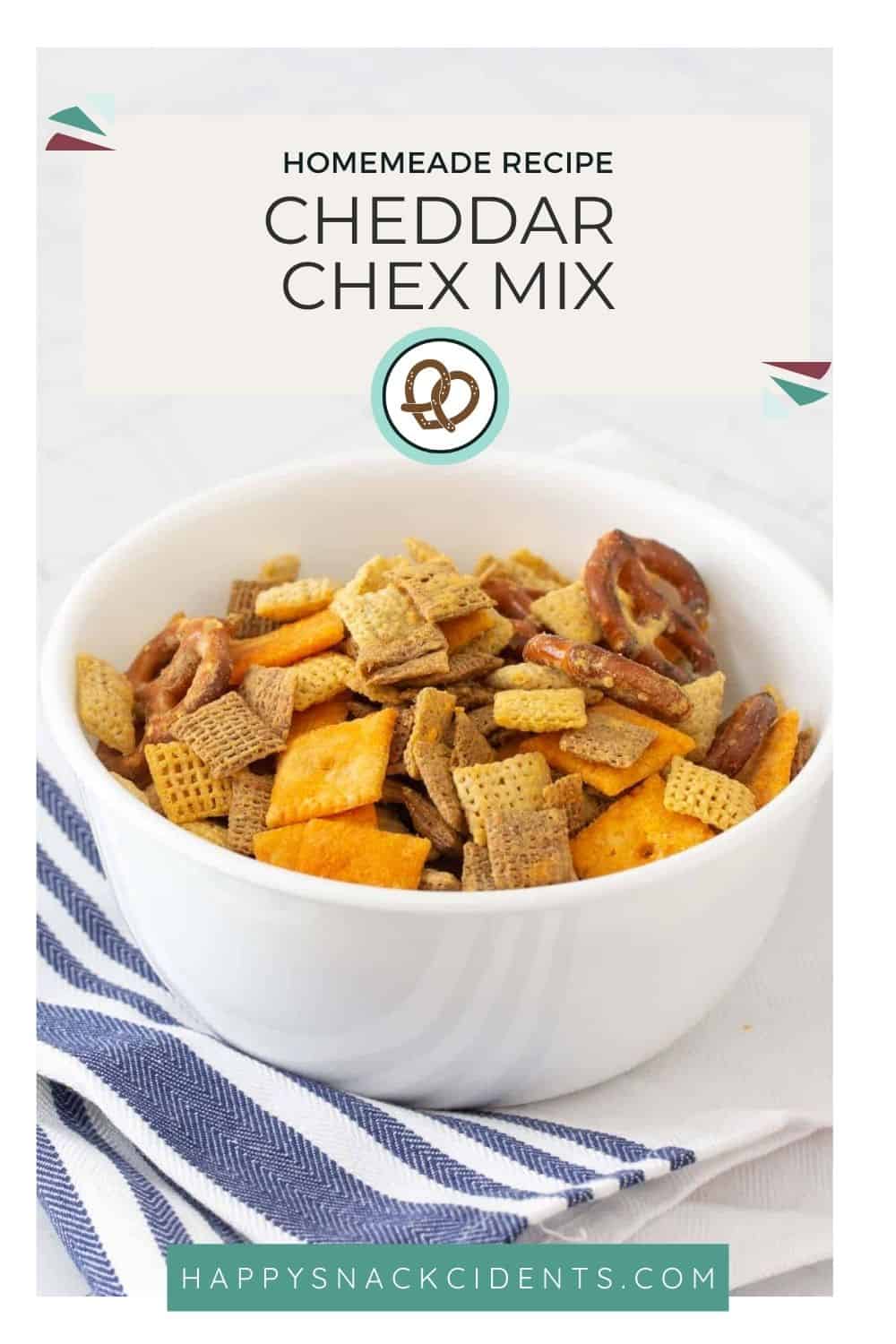 Homemade Cheddar Chex Mix - Happy Snackcidents