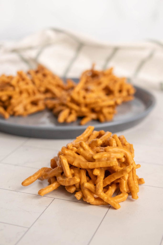 3 Ingredient Haystack Cookies - Happy Snackcidents