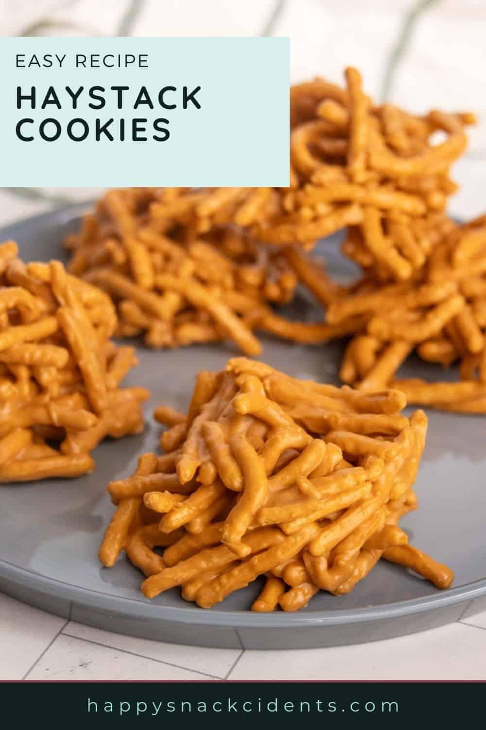 3 Ingredient Haystack Cookies - Happy Snackcidents